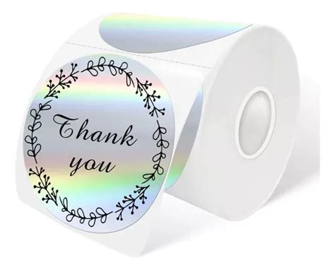 Adesivos Térmicos Yeachlaing 3 Circle Silver 300 Labels Parcelamento