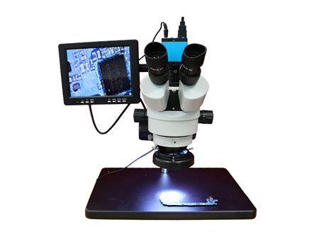 7 45x Trinocular Microscope With Hdmi Microscope Camera And Lcd Screen