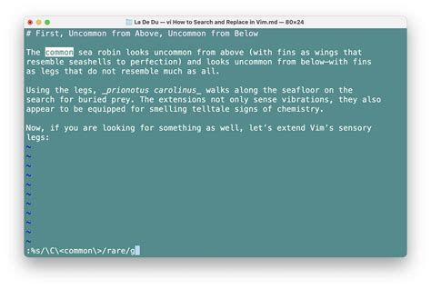 How To Search And Replace In Vim La De Du