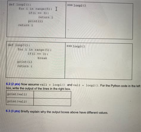 Solved 61 9 Pts What Is The Output Of Calling These