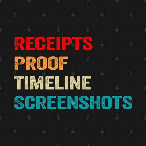 Receipts Proof Timeline Screenshots Receipts Proof Timeline