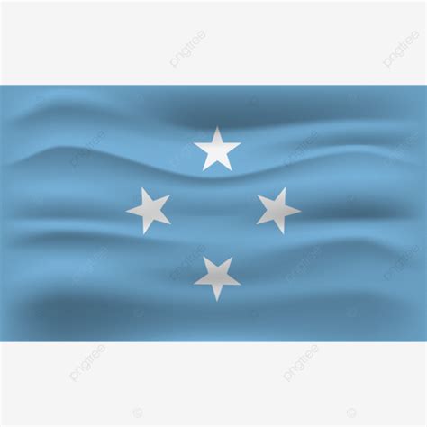 Micronesia Flag Waving Texture Vector Vintage Micronesia Flag Waving