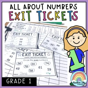 Math Exit Tickets Math Exit Slips Math Number Sense Assessment