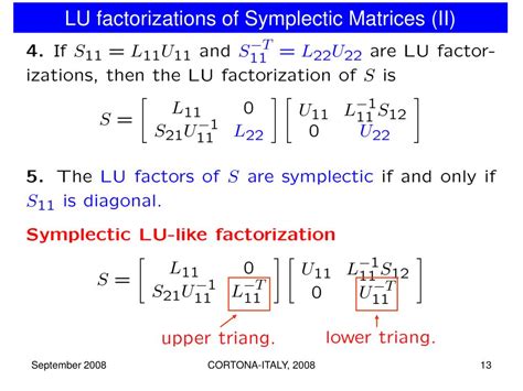 Ppt Exploring Structured Symplectic Matrices Parametrization And Properties Powerpoint
