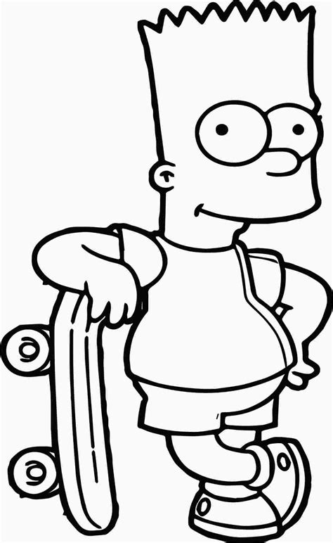 Trippy Bart Simpson Coloring Pages Coloring Pages