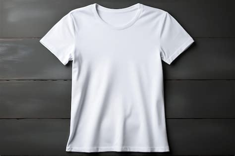 Premium Ai Image White Womens Tshirt Mockup On A Hanger Generative Ai