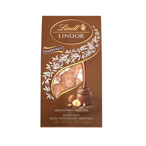 Lindt Lindor Hazelnut Milk Chocolate Truffles 5 1 Oz Walmart