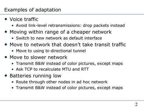 Ppt Application And System Adaptation For Mobility Powerpoint