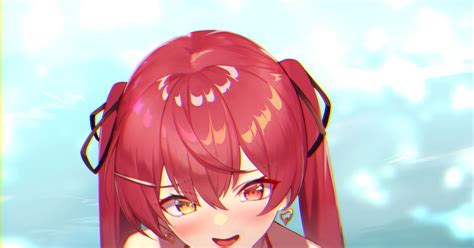 Houshou Marine Swimsuit Virtual Youtuber 宝鐘マリン Pixiv