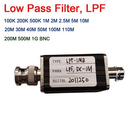 Lc Lpf Bnc Dc 100k 200k 500k 1m 2m 2 5m