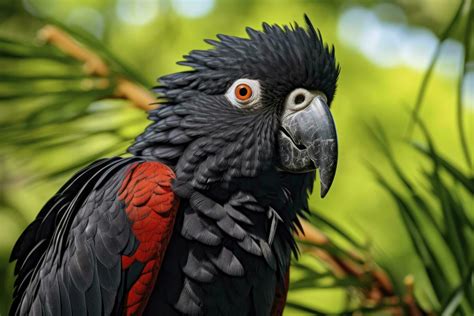 Ai Generated A Beautful Red Tailed Black Cockatoo Ai Generated