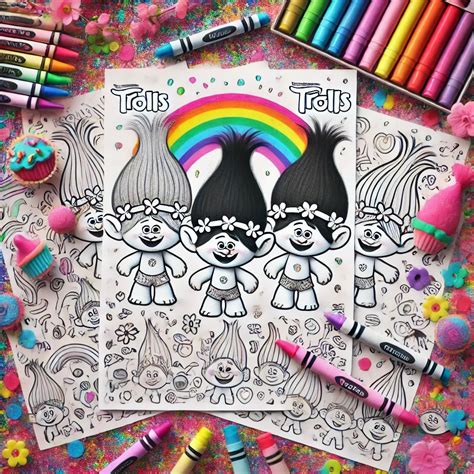 Free Trolls Coloring Pages For Download Printable Pdf
