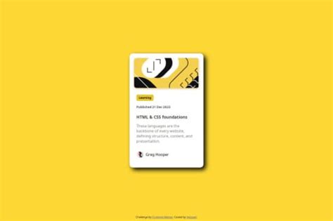Frontend Mentor Blog Preview Card Coding Challenge Solution