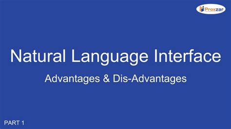 Natural Language Interface Advantages And Dis Advantages Pdf