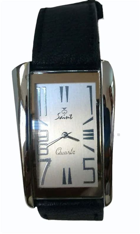 Men Black Rectangular Wrist Watch At ₹ 295piece Gents Wrist Watches