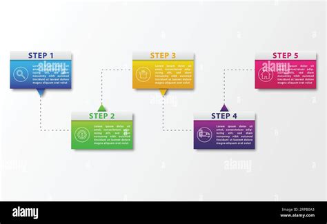 Infographic Five Step Cycle Process Stock Vector Image And Art Alamy