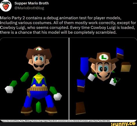 Supper Maria Al Mario Party 2 Contains A Debug Animation Test For