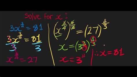 Solve For X YouTube