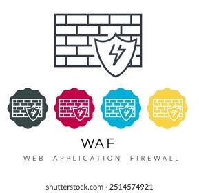 Secure Protection Web Application Firewall Waf Stock Vector Royalty Free Shutterstock