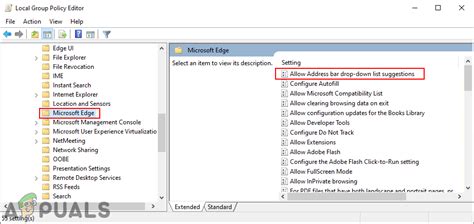 Disable Address Bar Drop Down List Suggestions In Microsoft Edge Drop