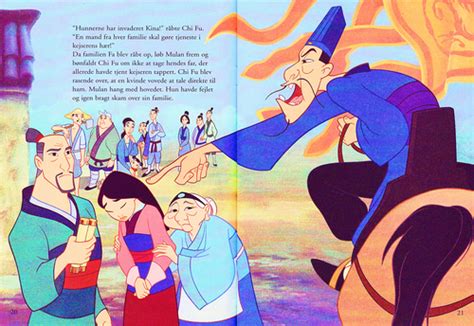 Walt Disney Book Scans Mulan The Story Of Fa Mulan Danish Version