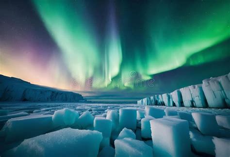 A Breathtaking View Of The Northern Lights Illuminating The Night Sky