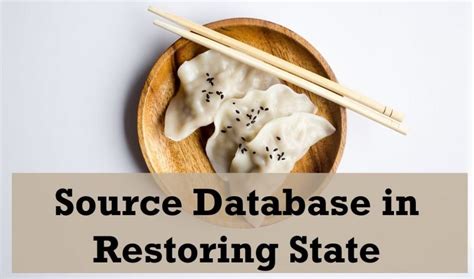 Sql Server Source Database In Restoring State Sql Authority With
