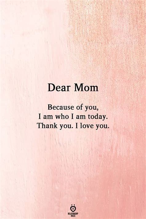 Thank You Mom Quote