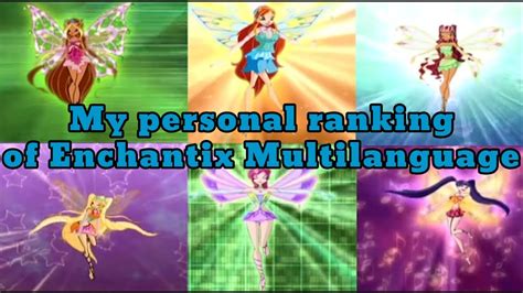 Winx Club Enchantix Multilanguage Personal Ranking YouTube