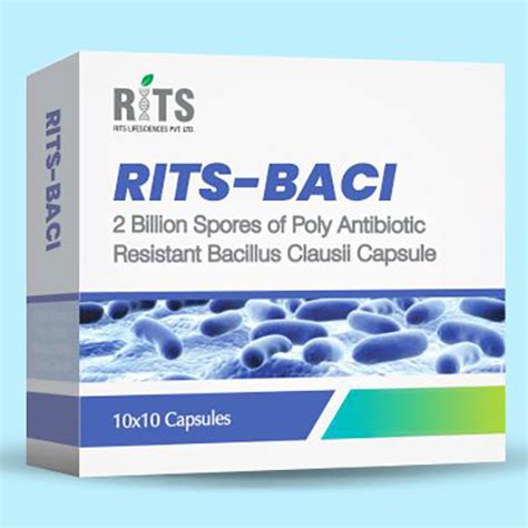 2billion Spores Of Poly Antibiotic Resistant Bacillus Clausil Capsules