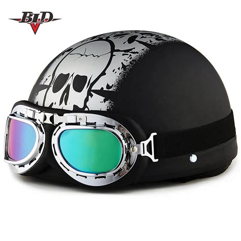 2017 New Vintage Motorcycle Motorbike Vespa Open Face Half Motor