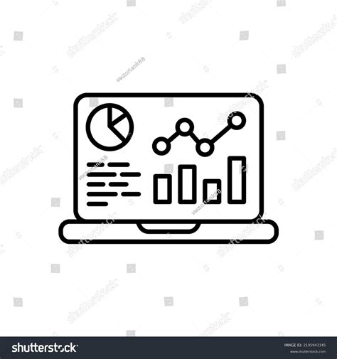 Monitoring Reporting Icon Vector Logotype Stock Vector Royalty Free 2195943345 Shutterstock