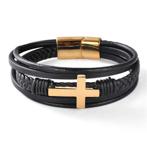 F499 New Style Ts Design Classic Stainless Steel Black Leather