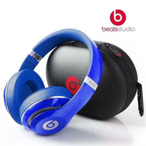 Beats By Dr Dre Studio Wired Headband Headphones Blue Ebay