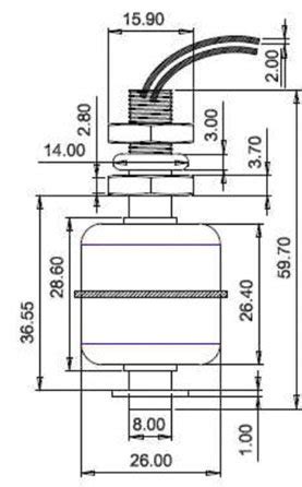 Stainless Steel Vertical Float Switch Standard