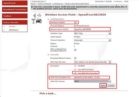Speedtouch 5 Led Thomson Router Configuration تذكرة نت