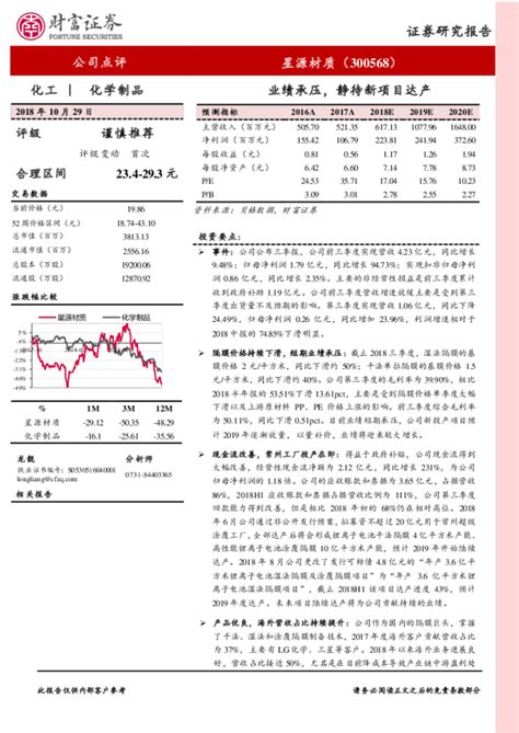 业绩承压，静待新项目达产