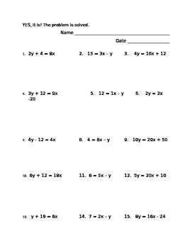 Slope Intercept Form Practice Worksheet Why Is Slope Intercept Form