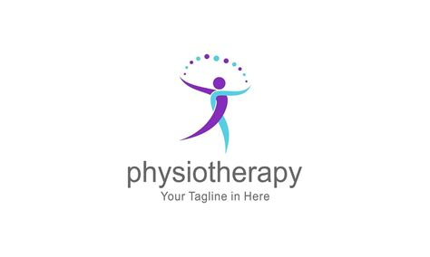 Physical Therapy Logo Design Medical Health Wellness 16625770 Vector