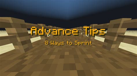 Minecraft Advance Tips Ways To Sprint YouTube