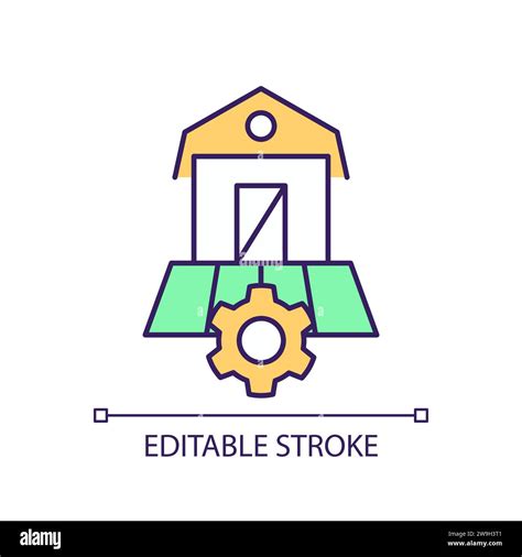 2d Editable Thin Line Resource Constraints Icon Stock Vector Image