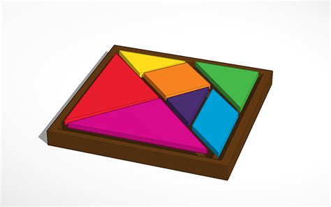 3d Design Tangram Tinkercad