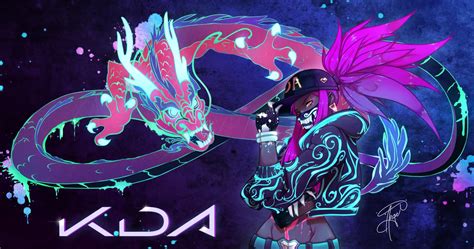 Original Art Kda Akali Scrolller