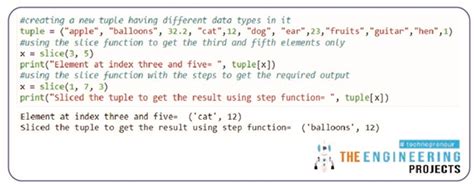 Slicing Of Sequences In Python The Engineering Projects