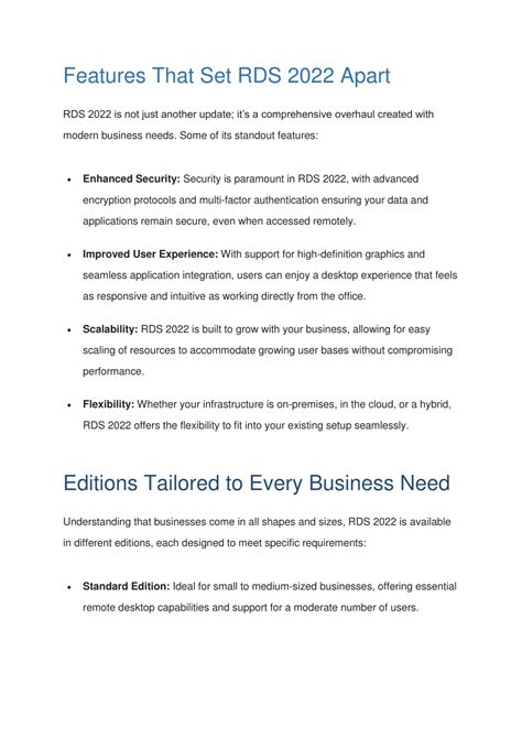 PPT Unlock The Potential Of RDS 2022 For Your Business PowerPoint
