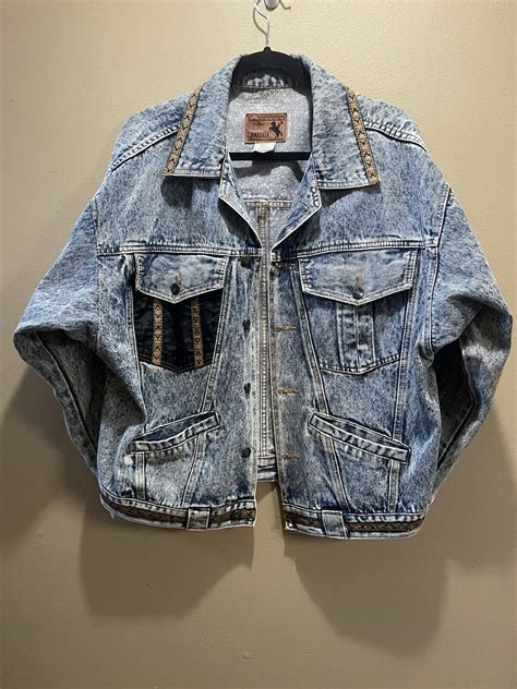 Prezzia Original Jean Denim Jacket Unisex Size Medium Gem