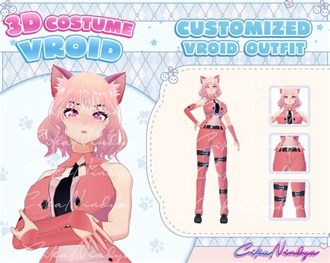 3d Vroid Costume Vroid Clothes Doll Clothes Vroid Clothes Etsy