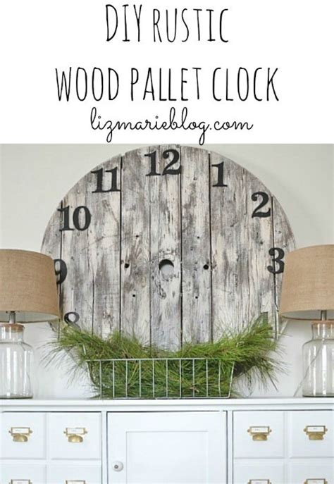 Rustic Diy Wood Pallet Clock Shelterness