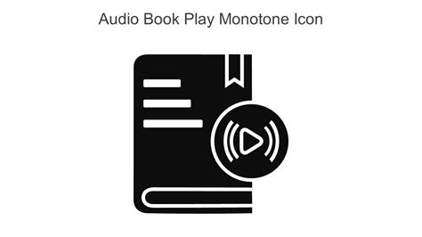 Audio Book Play Monotone Icon In Powerpoint Pptx Png And Editable Eps Format PPT PowerPoint