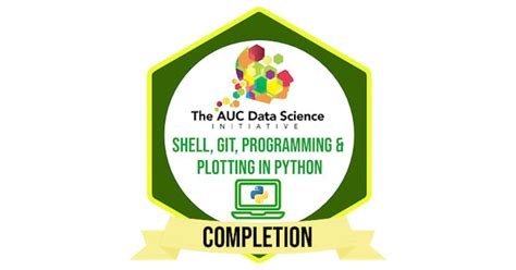 Taiwo Kupoluyi Mba On Linkedin Shell Git Programming And Plotting In Python Was Issued By The